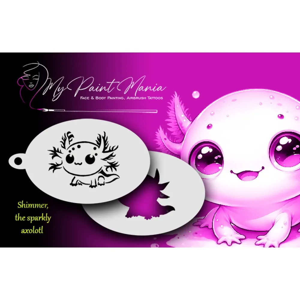 My Paint Mania Shimmer the sparkly Axolotl