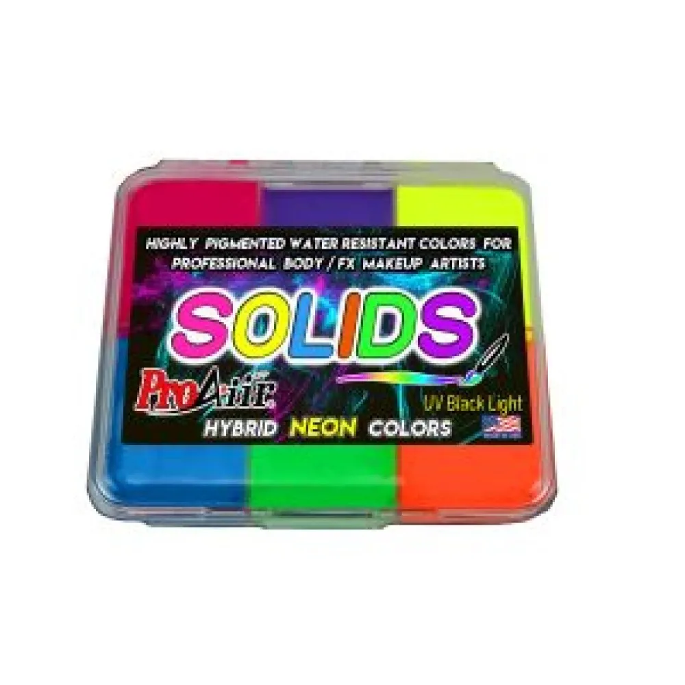ProAiir Solids Palette Neon Colours and Activator