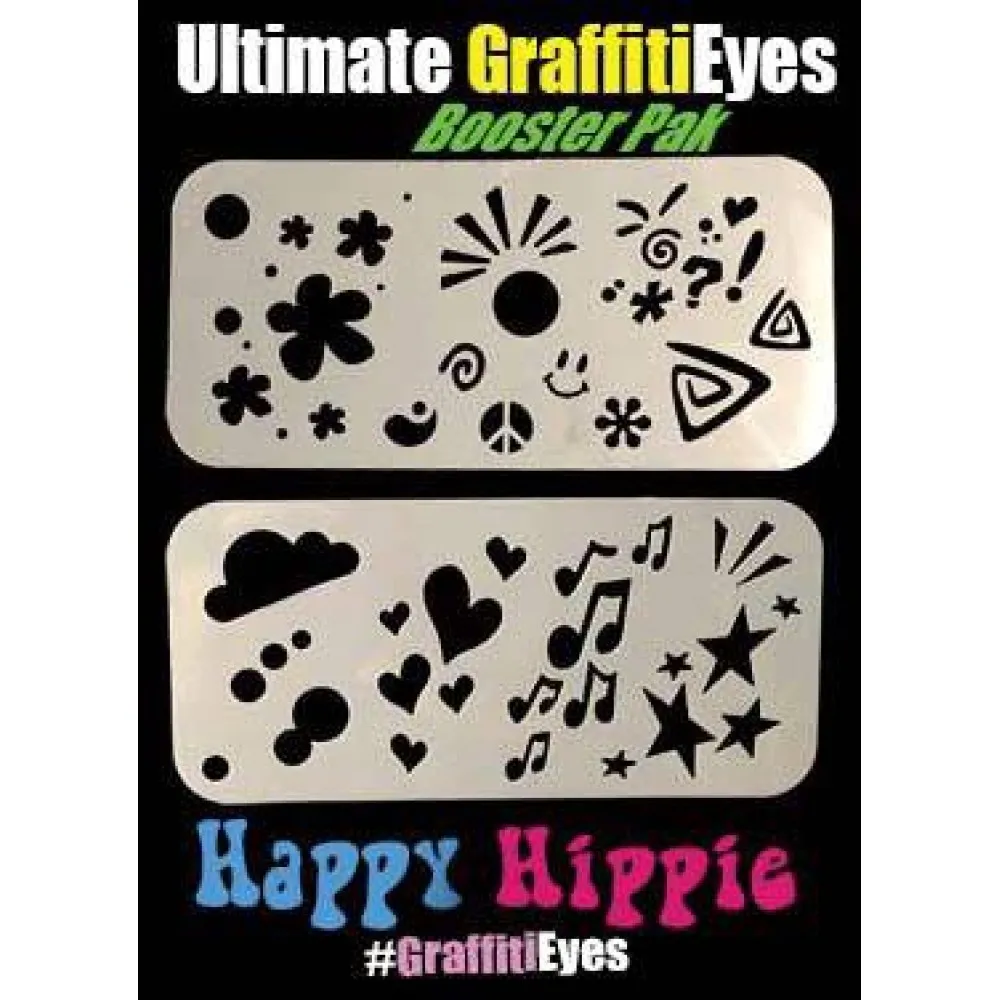 Graffiti Eyes Booster Pack Happy Hippie