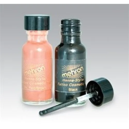 Mehron Henna Ink Dark Red, Brown