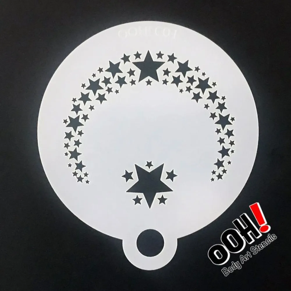 Ooh Body Art Stencil Flip Star