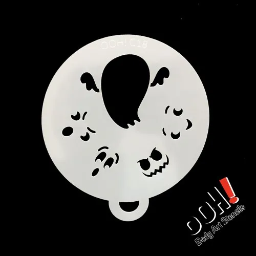 Ooh Body Art Stencil Flip Ghost